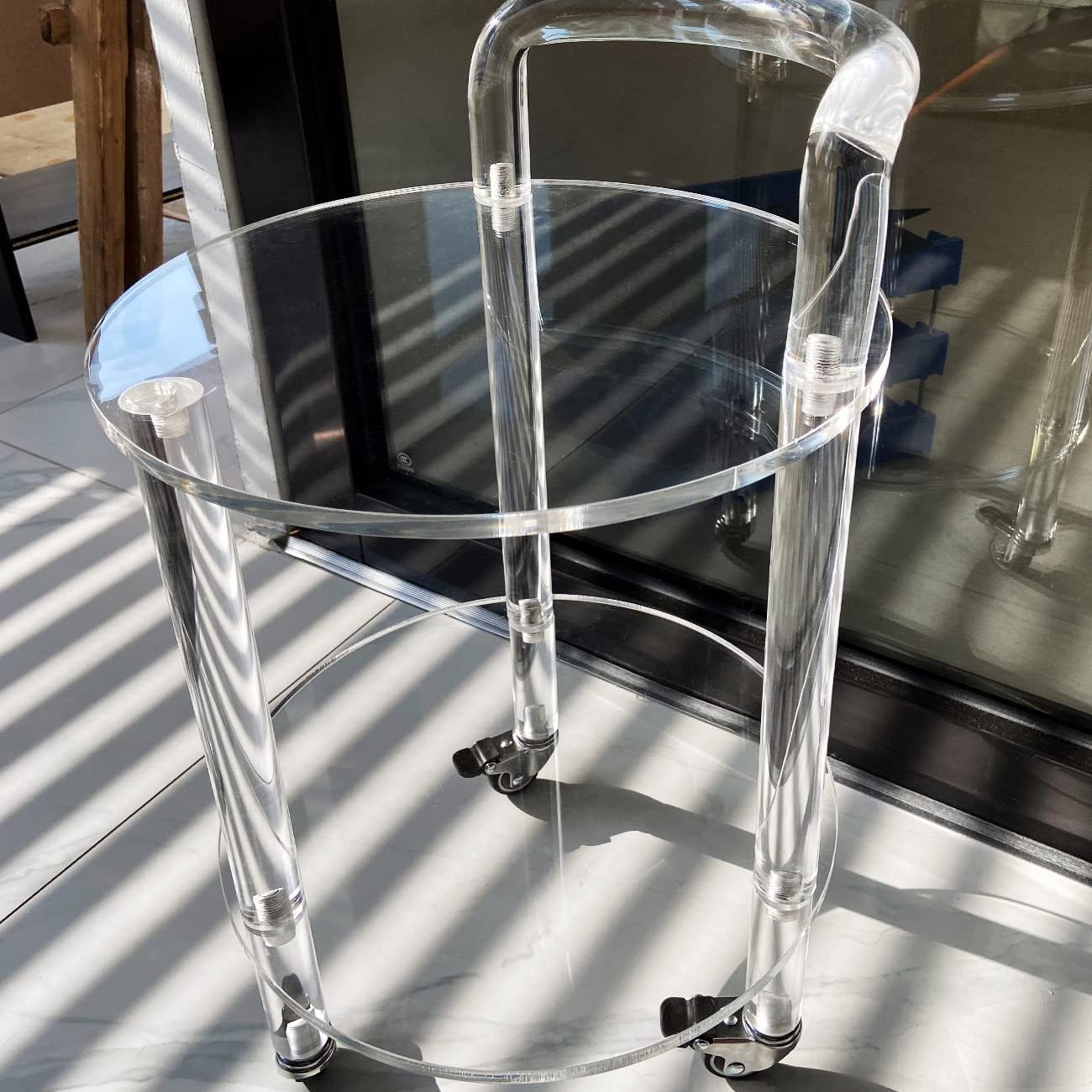 Table d'appoint basse et ronde à roulettes • Ma Table d'appoint