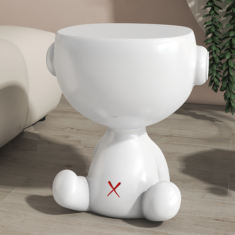 Table d'appoint basse originale en forme d'extraterrestre assis • Ma ...