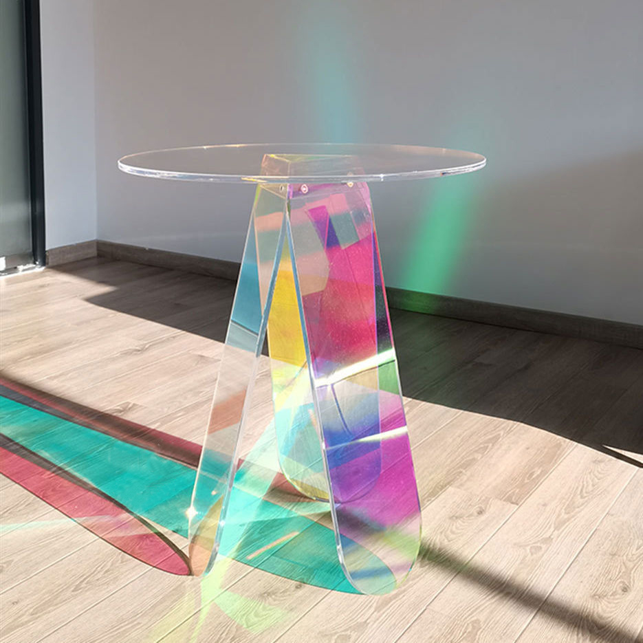 Table d'appoint design à 3 pieds transparente en plexiglas • Ma Table d ...