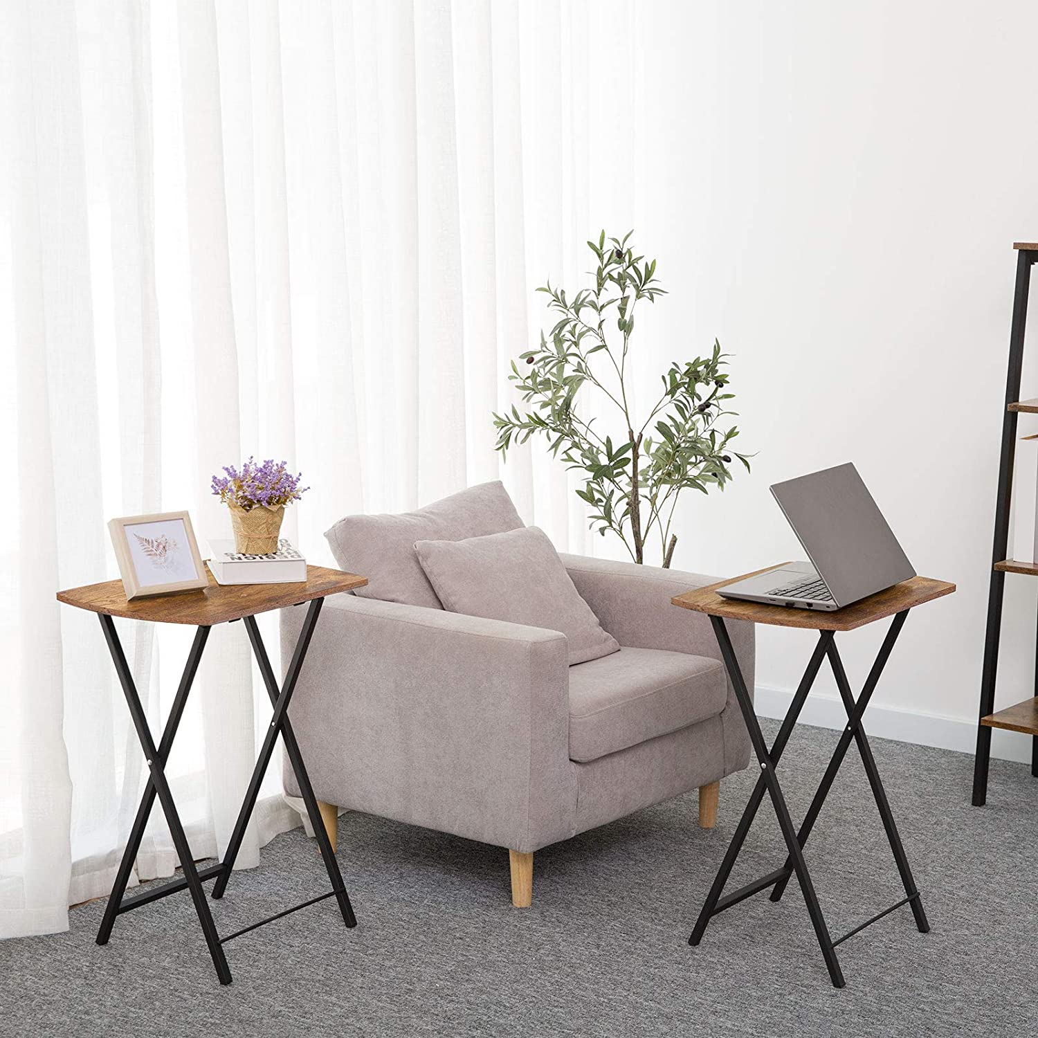 Table d'appoint pliante style industriel • Ma Table d'appoint