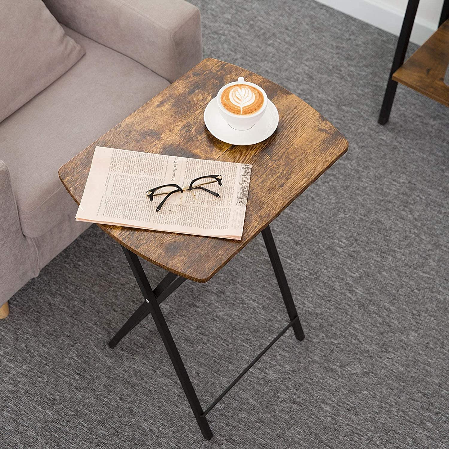 Table d'appoint pliante style industriel • Ma Table d'appoint