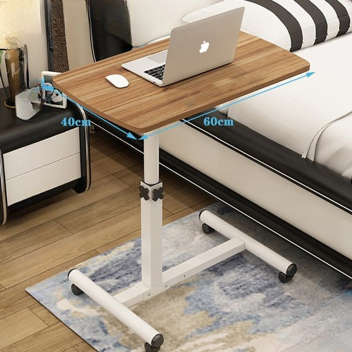 Table d'appoint réglable pliante et à roulettes avec plateau finition ...