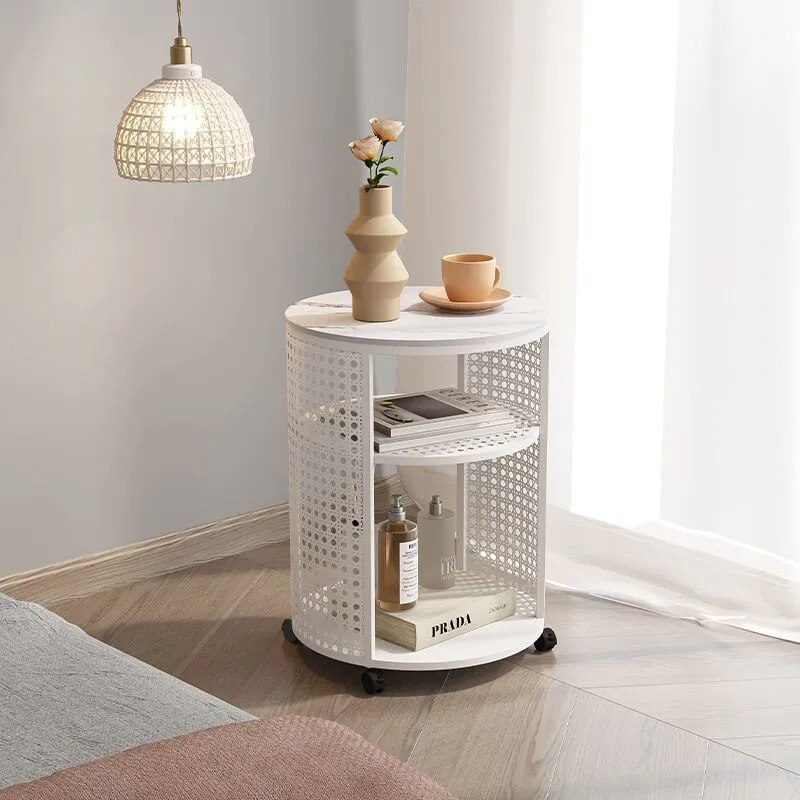 Table d'appoint cylindrique à roulettes • Ma Table d'appoint