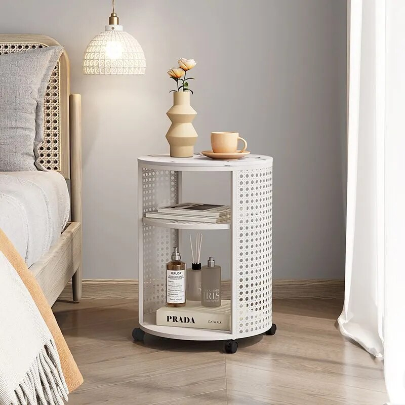 Table d'appoint cylindrique à roulettes • Ma Table d'appoint